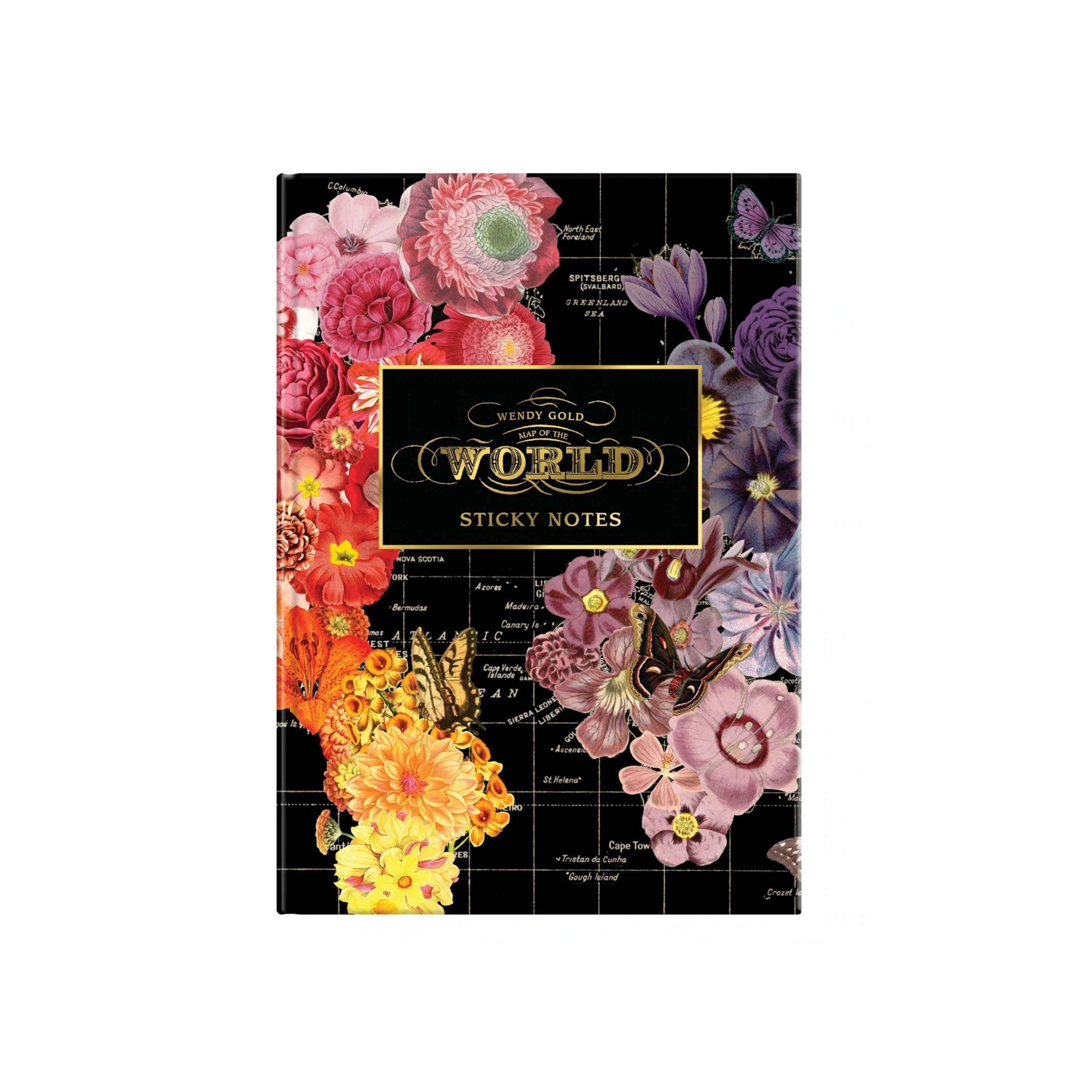 Galison Full Bloom Sticky Notes Hardcover Book | Wendy Gold